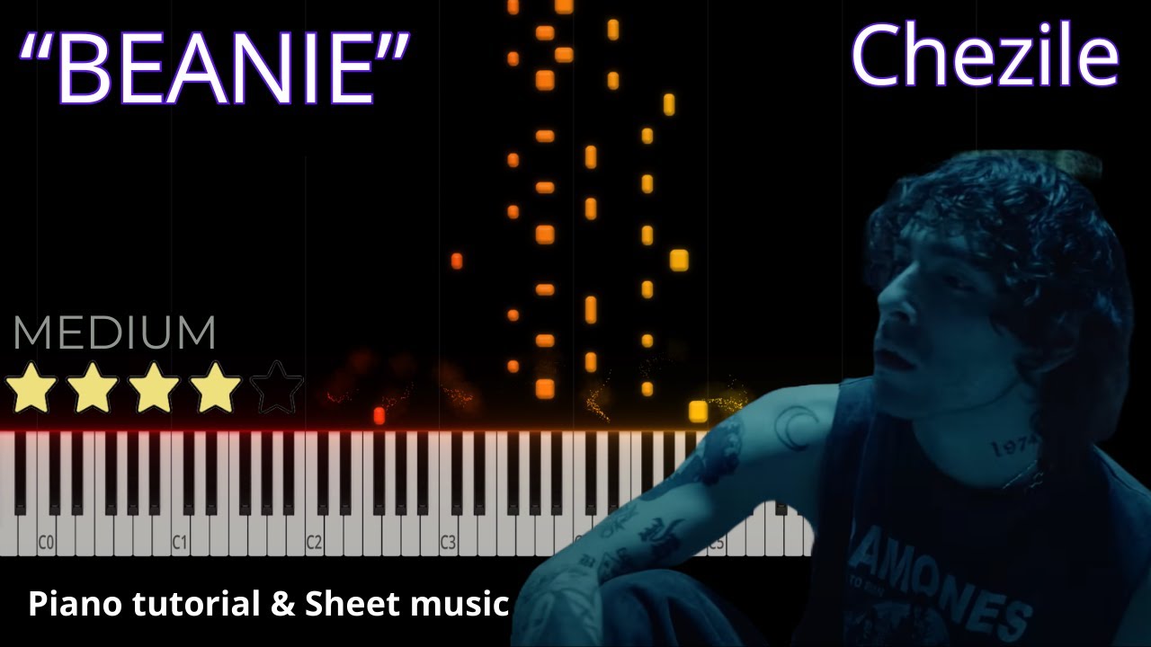 Chezile - Beanie || PIANO TUTORIAL + SHEET MUSIC - YouTube