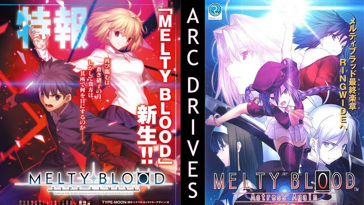 MELTY BLOOD: Type Lumina vs MBAACC- ARC DRIVE Comparison - YouTube