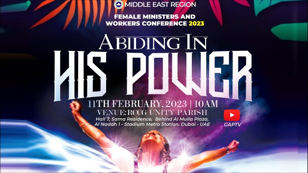 RCCG Middle East FEMALE MINISTERS & WORKERS CONFERENCE 2023 - YouTube