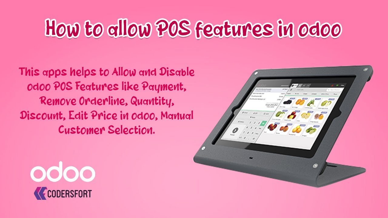 How to allow POS features in odoo | How to disable POS features in odoo ...