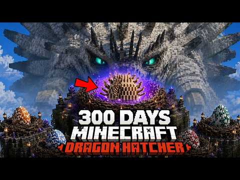 I Survived 300 Days as a DRAGON HATCHER in HTTYD Hardcore Minecraft!