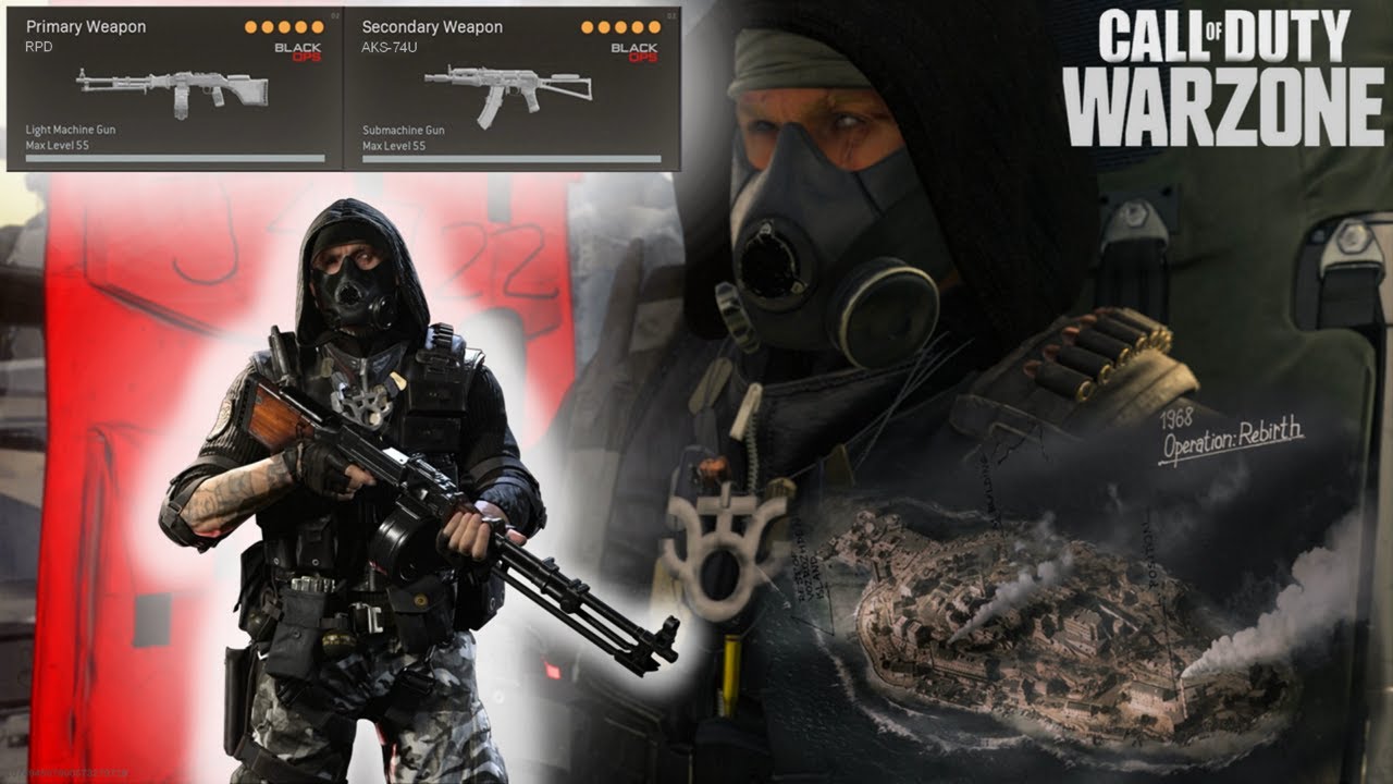 Call of Duty Warzone Rebirth Island - AKS-74U(AK-74u) & RPD Gameplay ...