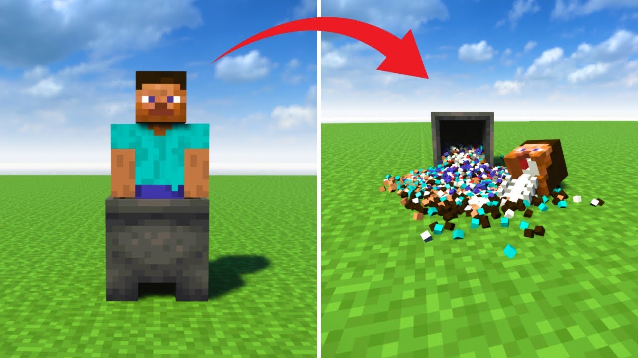 Minecraft LIQUID Physics | Teardown Minecraft - YouTube