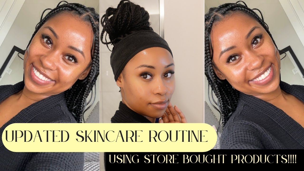 Using affordable STORE bought skin care products for GLOWY SKIN - YouTube