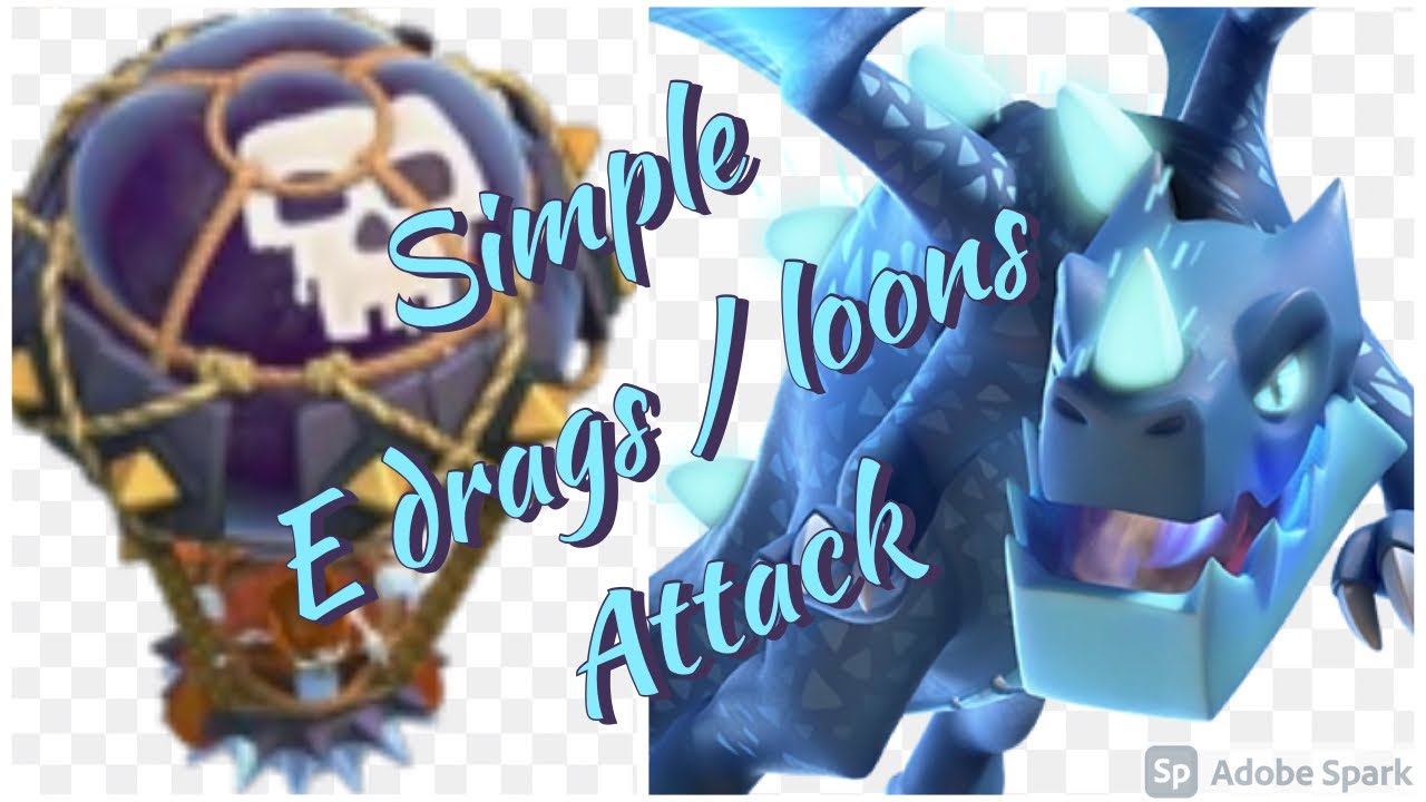 Th14 clash of clans coc maxed edrag loons 3 stars - YouTube