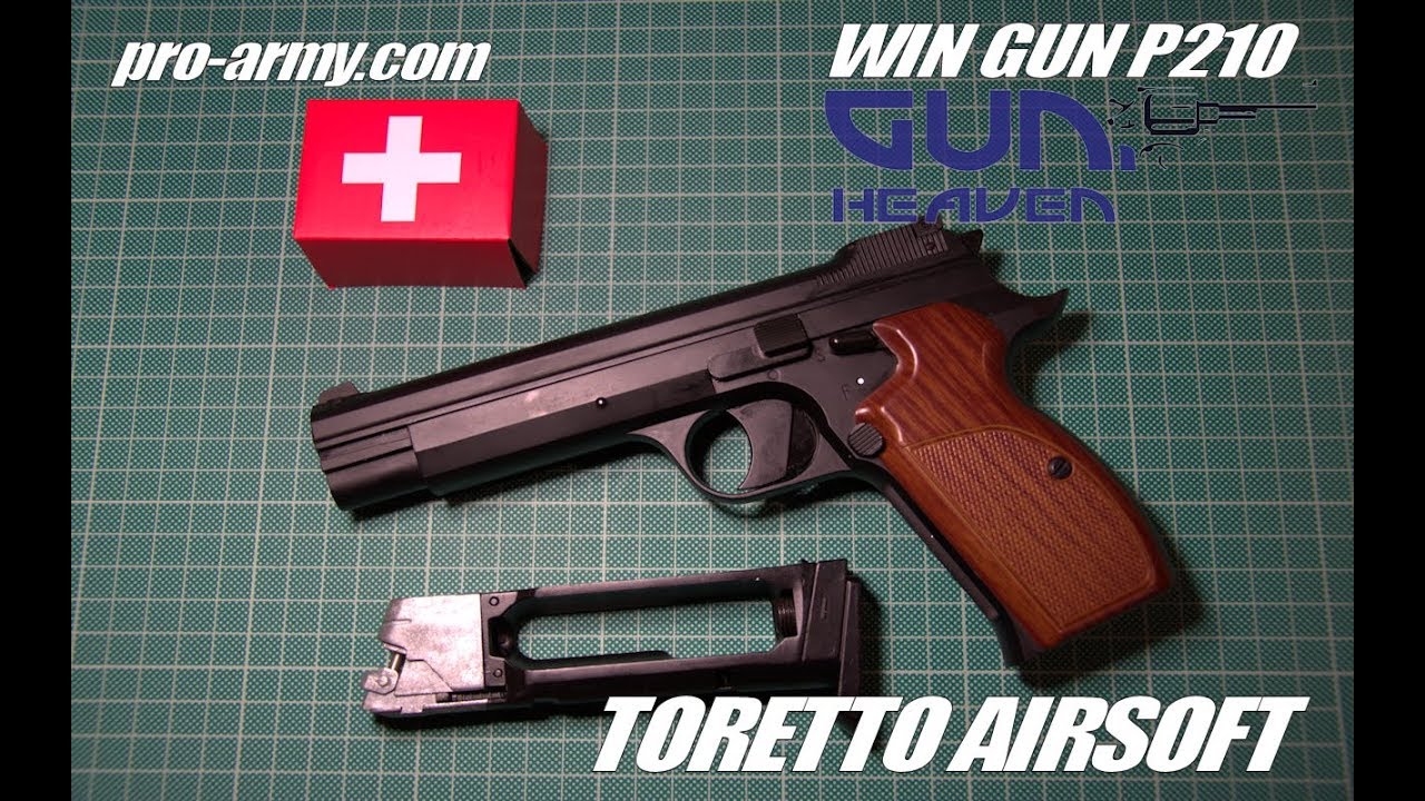 WinGun P210 Airsoft Pistol Unboxing and Review - YouTube