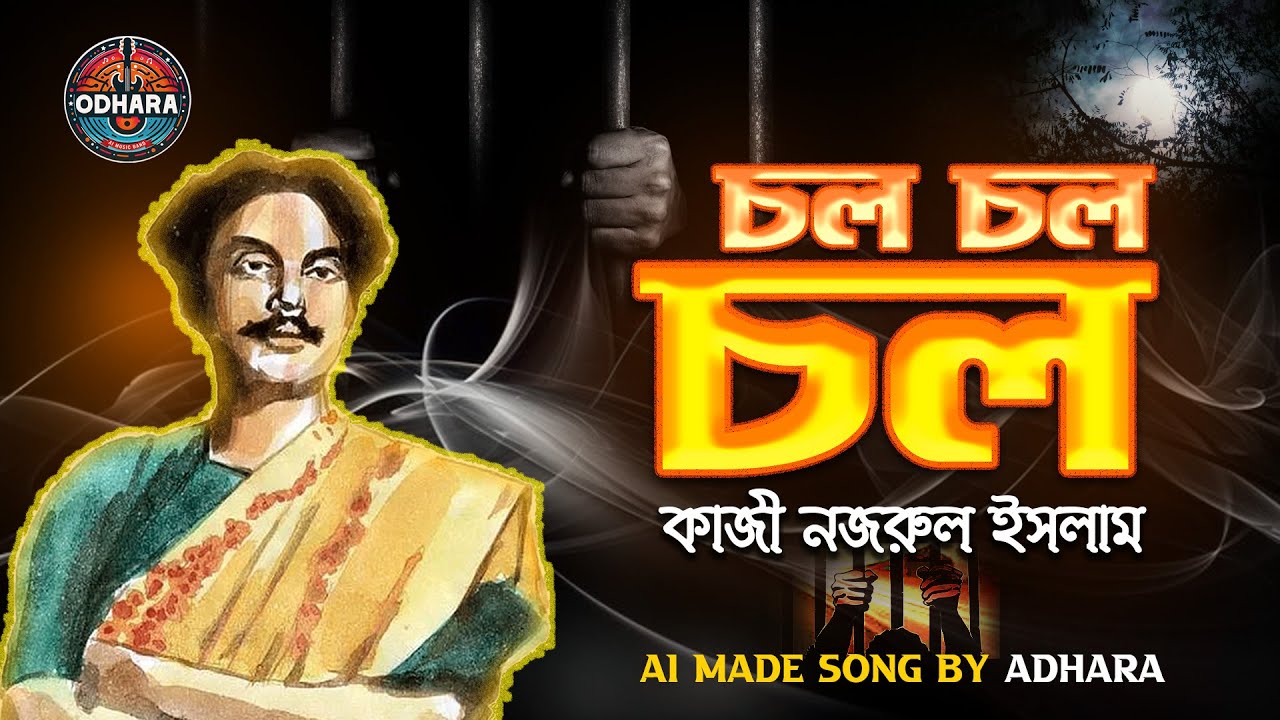 চল চল চল (গান রূপে) | কাজী নজরুল ইসলাম এর কবিতা | Chol Chol Chol ...