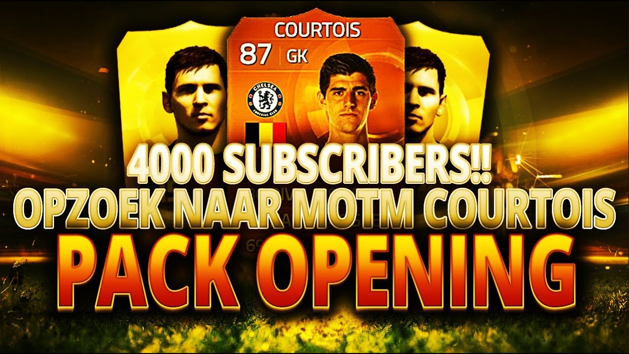 4000 SUBS!!! Zoektocht naar MOTM Courtois | FUT15 Pack Opening - YouTube