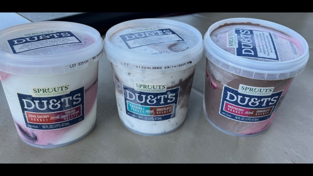 Sprouts Farmers Market Duets: Sour Cherry/Italian Sweet Cream, Coconut ...