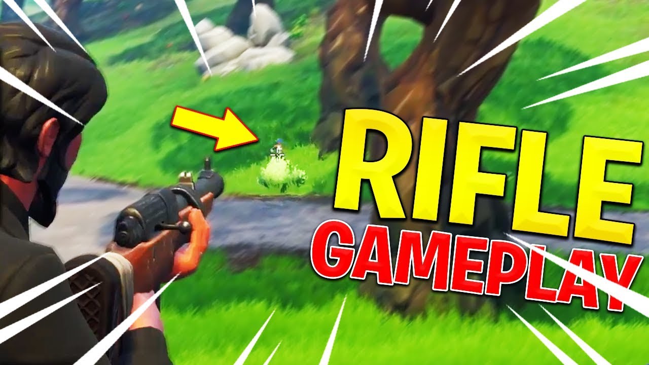 My First Time Using The NEW Hunting Rifle! Fortnite Battle Royale - YouTube