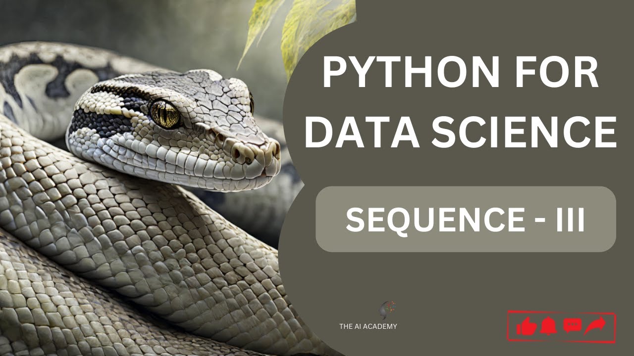 Ch 6 Python For Data Science Sequence Iii Datascience Youtube