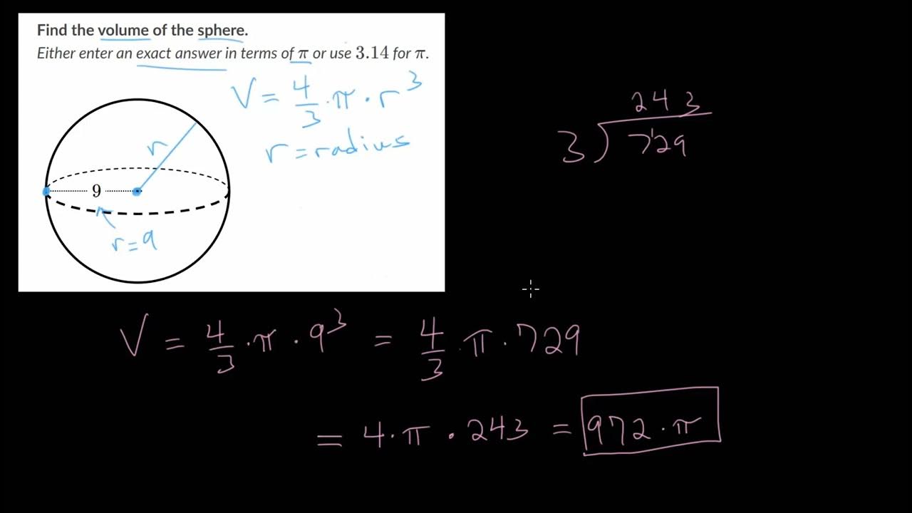 Volume of Spheres: Practice - YouTube