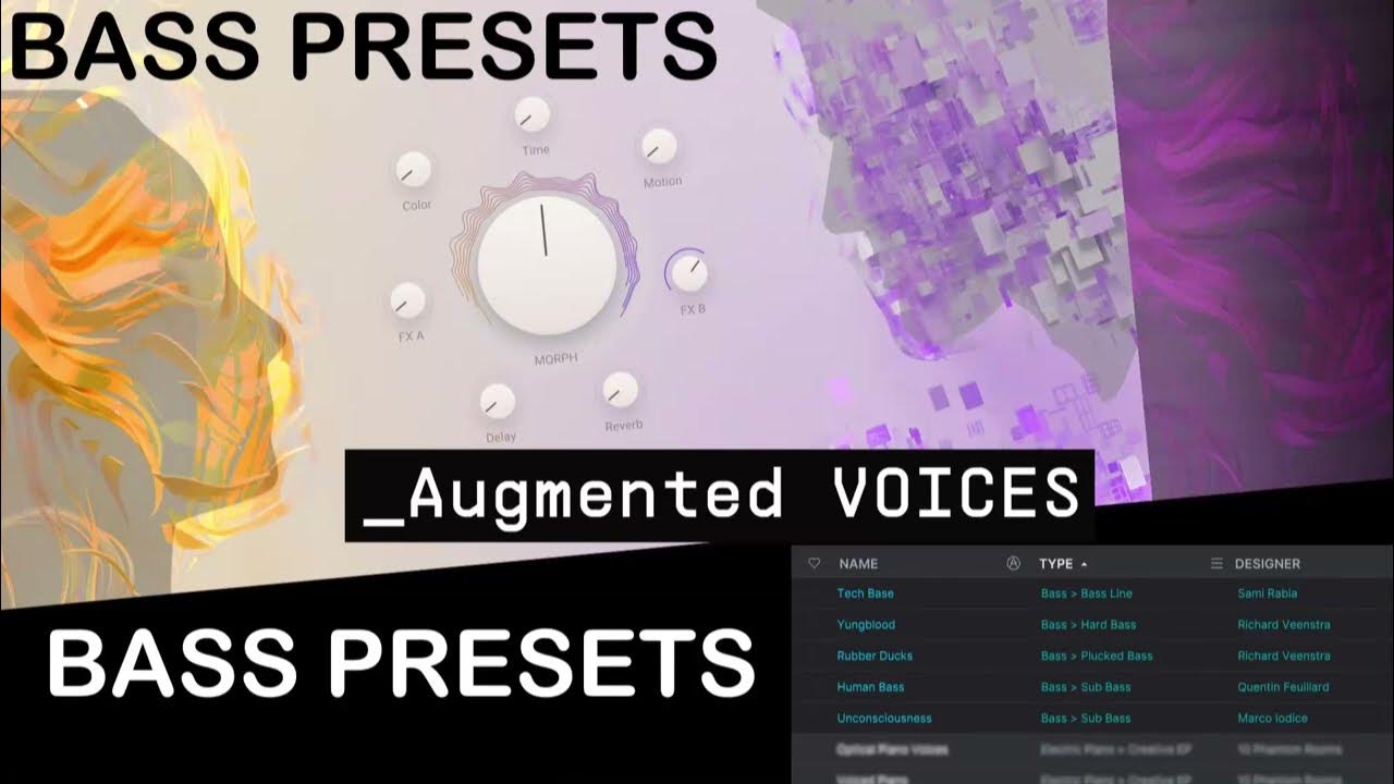 Augmented Voices Bass Presets Demo | Arturia | 🖖 - YouTube