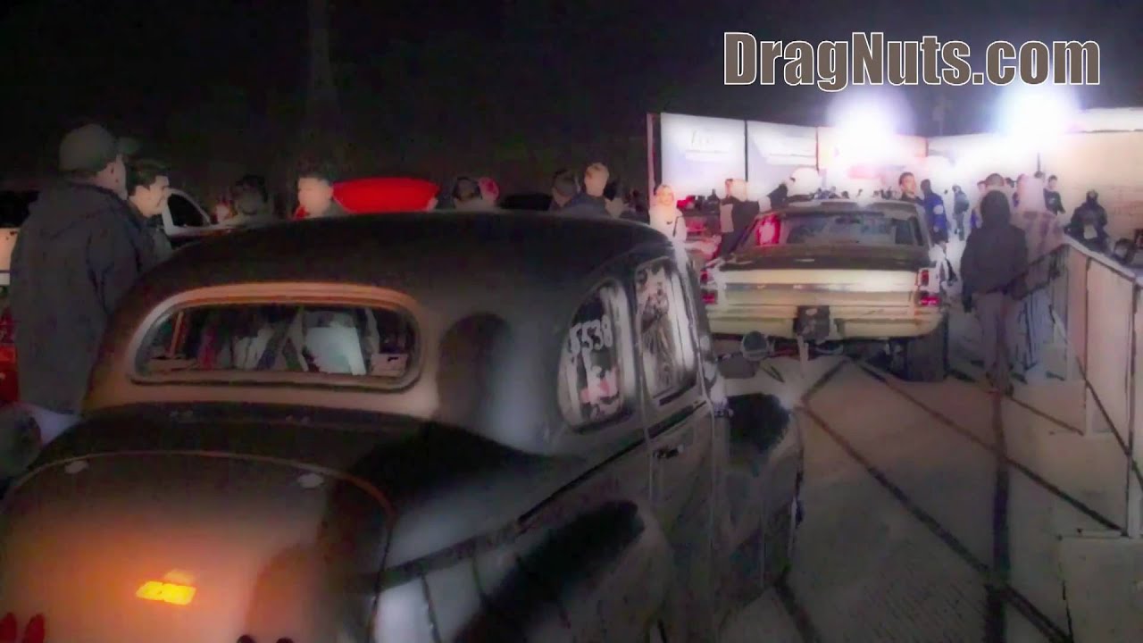 Testing Street Legal 1948 Austin Devon A-40 Drag Car at Irwindale - YouTube