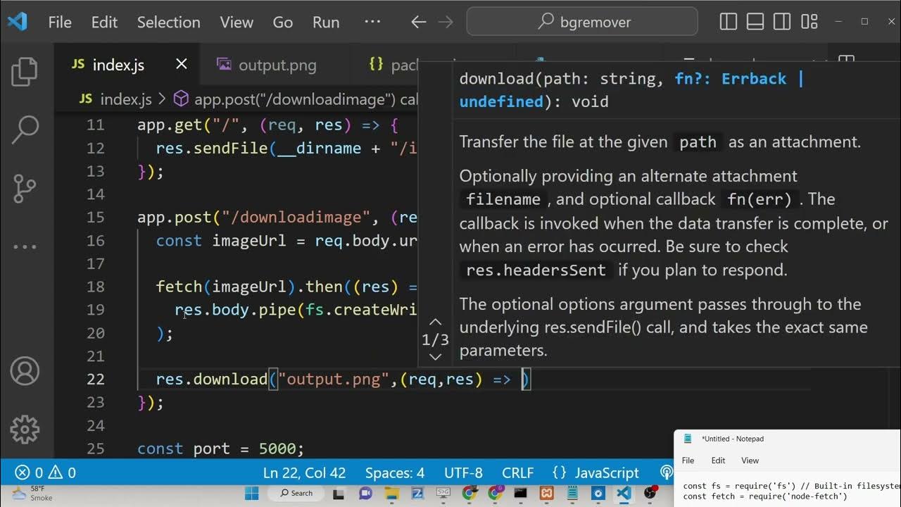 Node-Fetch Tutorial to Download Images From URL in Express.js - YouTube