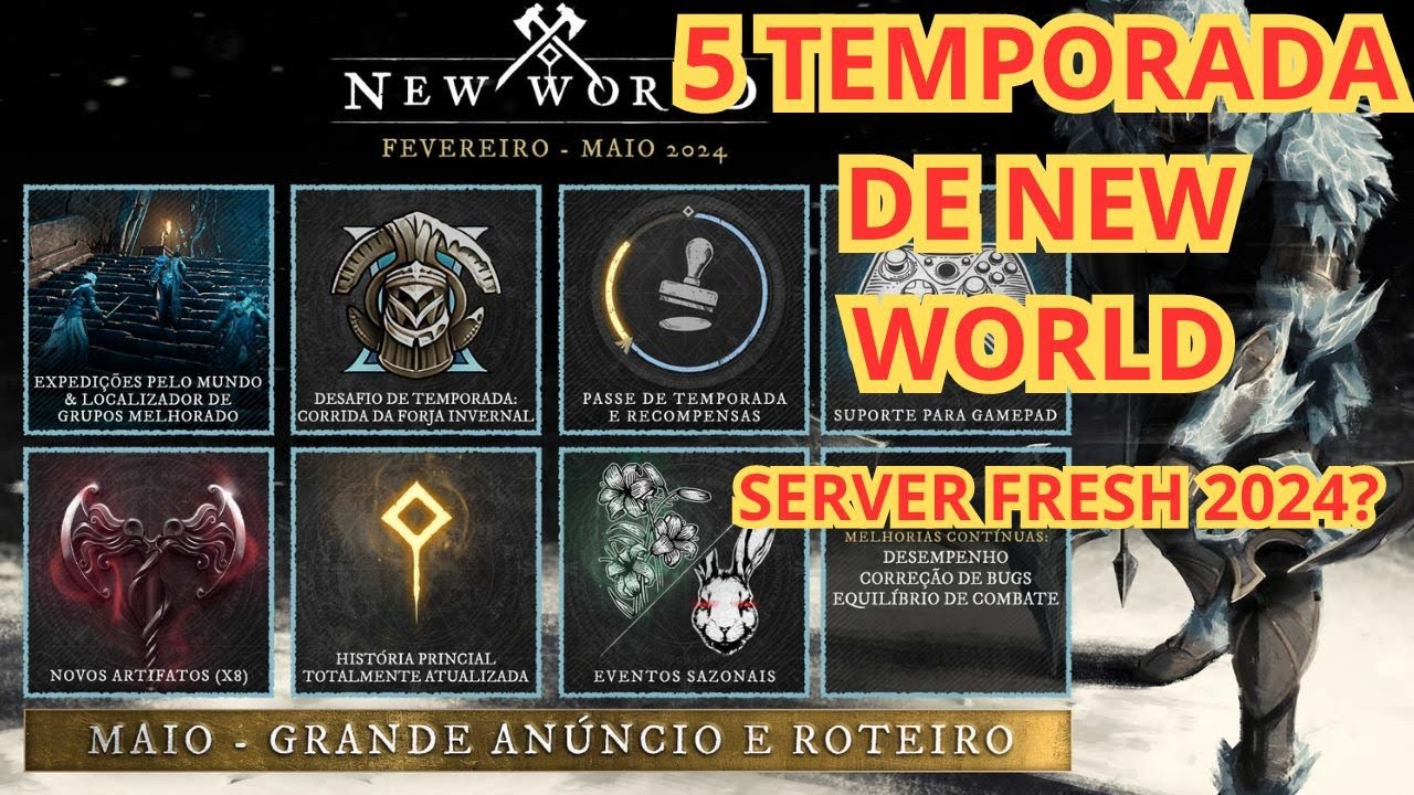NEW WORLD 5 TEMPORADA NEW WORL CONSOLE? GRANDE ANUCIO EM MAIO? - YouTube