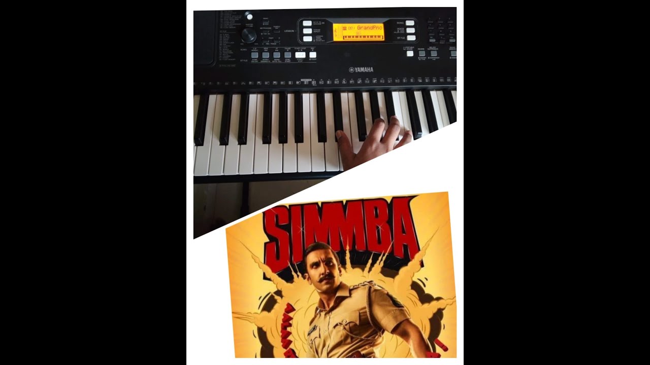 Simmba Tune On Piano (Keyboard) - YouTube