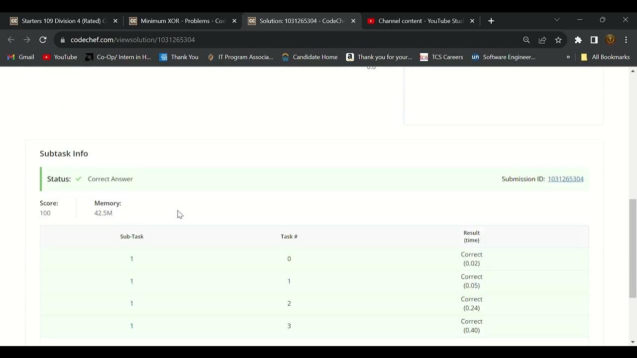 Minimum XOR Codechef solution - YouTube