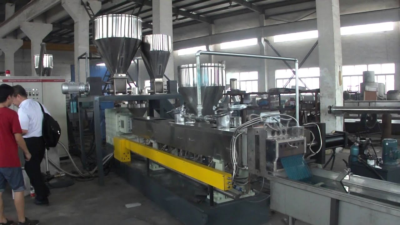 masterbatch production line TSSK95 1 - YouTube