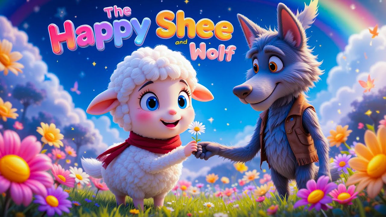 The Happy Sheep and the Grey Wolf 🐑🦊 | A Kindness Story for Kids | Bedtime Fairy Tale Animation ...