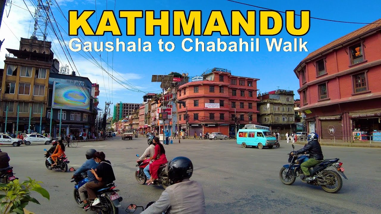 KATHMANDU City Walking Tour Gaushala to Chabahil 4K HDR 🇳🇵 - YouTube