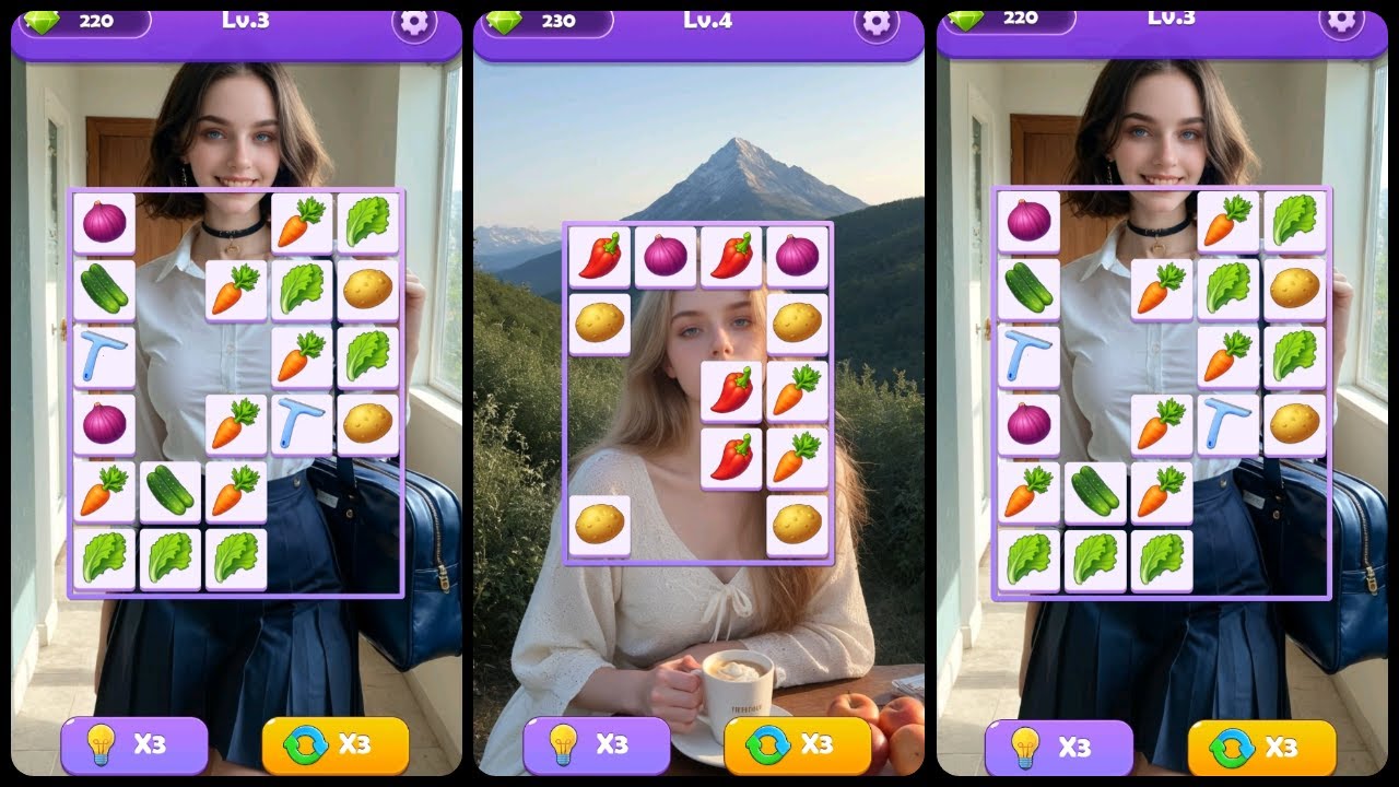 Glamour Match-Slide Puzzle Game Android Gameplay - YouTube