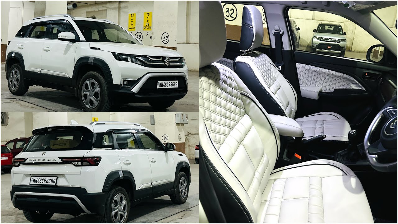 BREZZA LXI 2024 MODIFIED WITH ICEGREY SEATCOVERS|BREZZA LXI TO ZXI ...