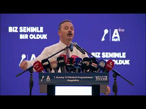 Yavuz Ağıralioğlu, partisinin birinci kuruluş yıl dönümü etkinliğinde konuştu/ Ankara