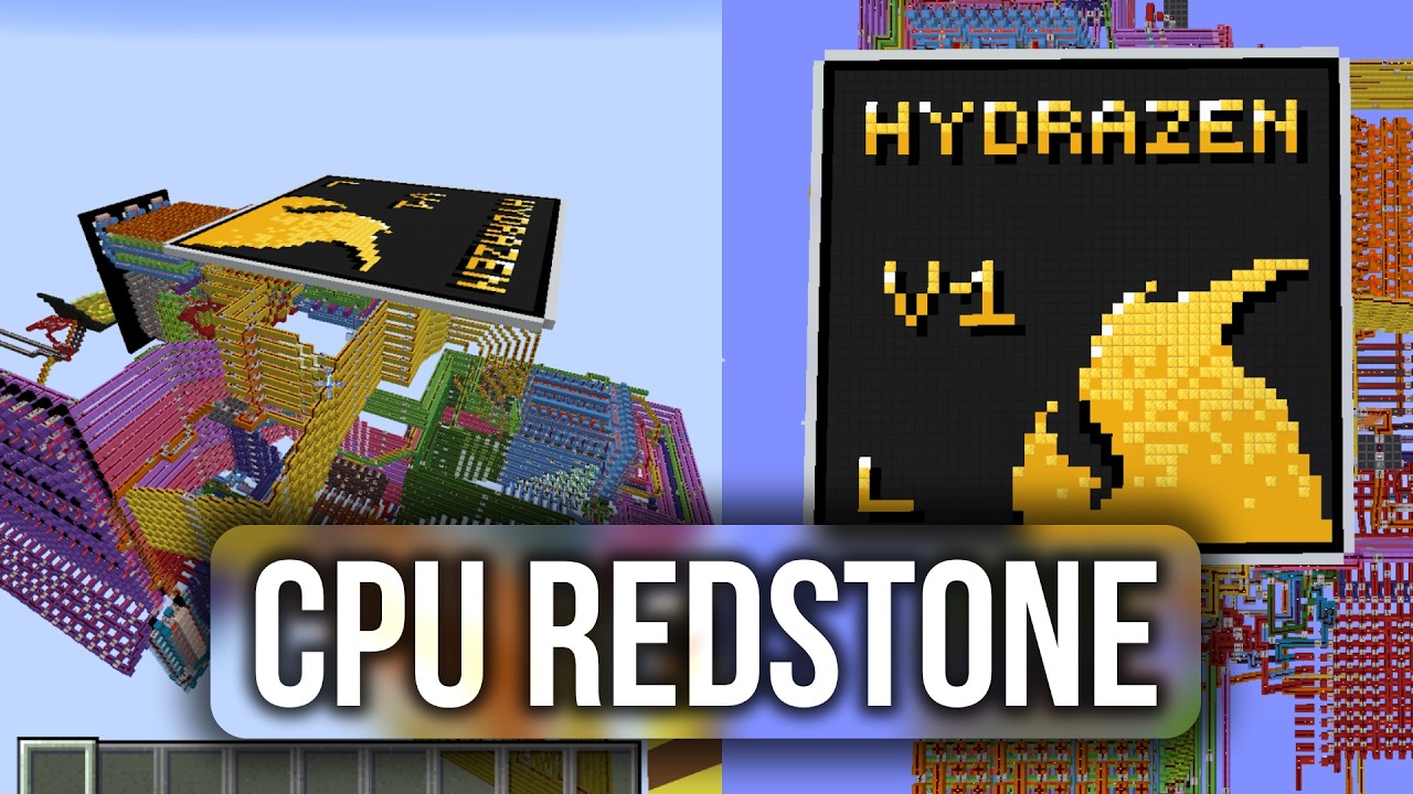 J'ai créé un ORDINATEUR seulement en REDSTONE sur Minecraft ! (programmable) - YouTube