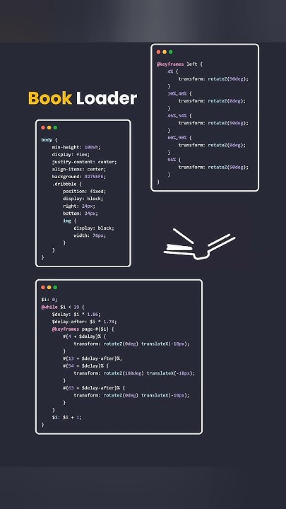 How To Create A Book Loader With Html And Css Step By Step Tutorial Html Css Webdevelopment