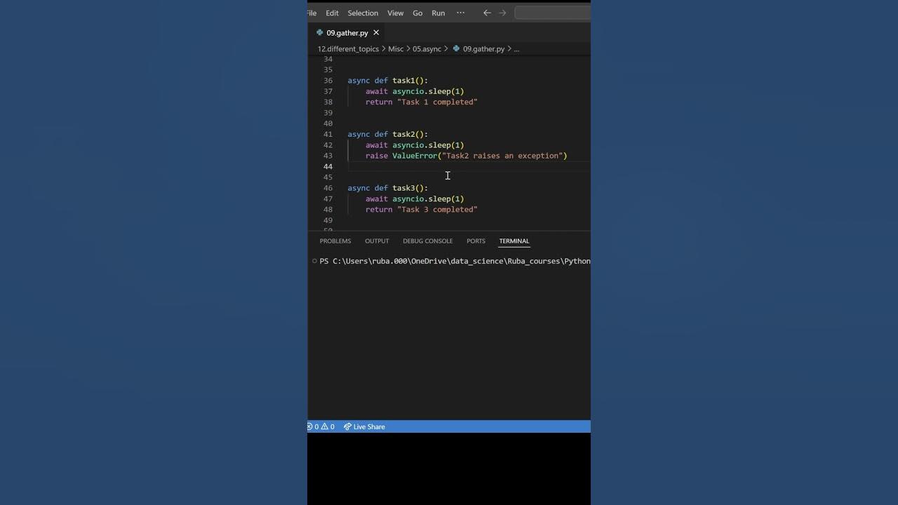 16. Python Asynchronous Programming: "asyncio.gather" Function - Part One. - YouTube