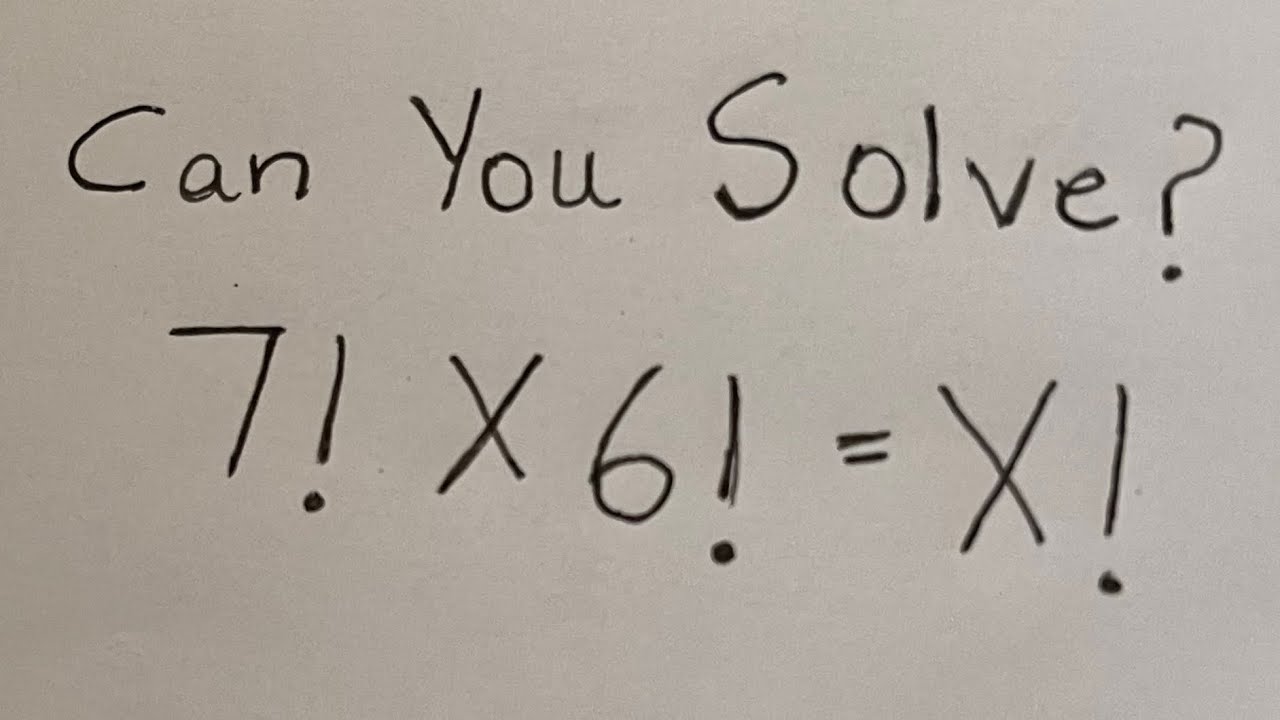 France | Can you solve | Math Olympiad - YouTube