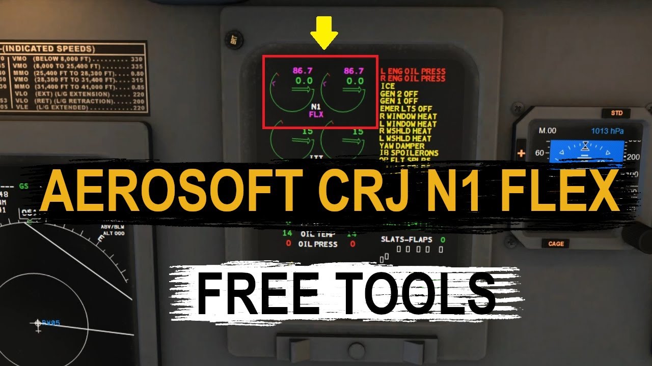 AEROSOFT CRJ FMS Tutorial | How To Use Takeoff Performance Using Free ...