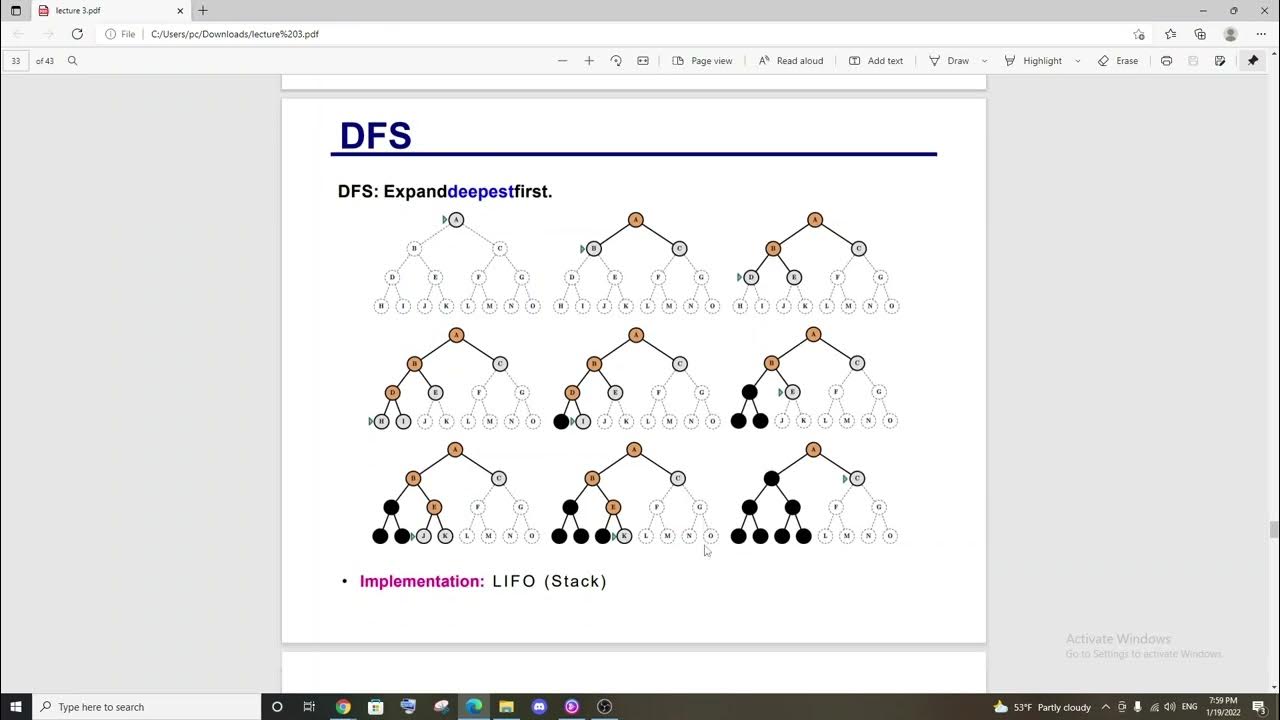 AI Final / Lecture 3 DFS - YouTube