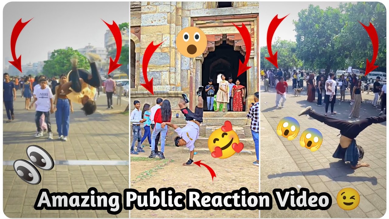 Flips Stunning Public Reaction 😱 Flips In Cute Girls Reaction 🥰 # ...
