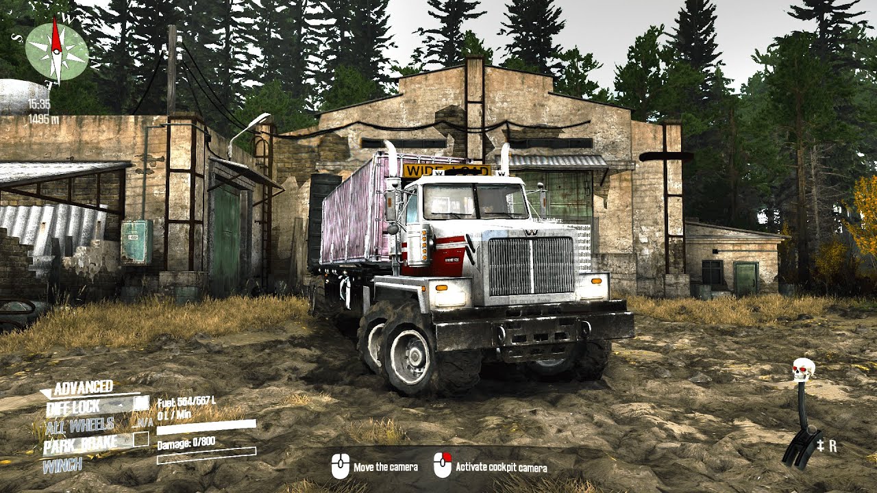 MudRunner | Custom Truck | Steering Whell Gameplay - YouTube