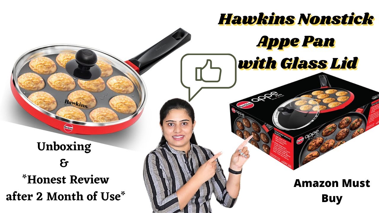 Hawkins Nonstick AppePan with Glass Lid|Unboxing & *Honest Review after ...
