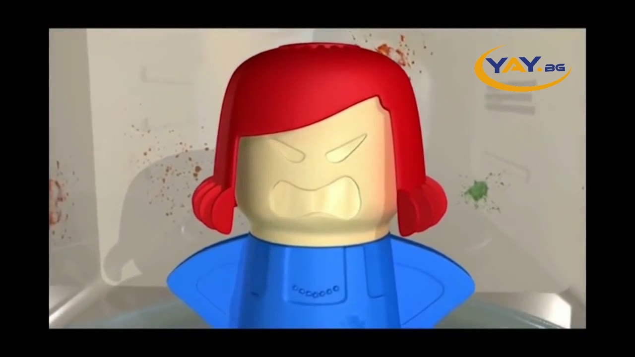 Почистване на микровълнова с Angry Mama пара - YouTube