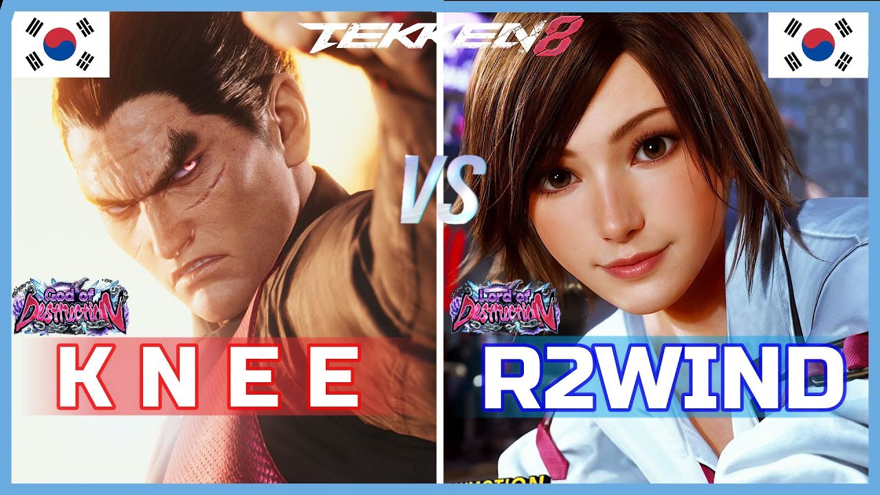 T8 KNEE (Kazuya) Vs R2WIND (Asuka) Tekken 8 High Level Gameplay - YouTube