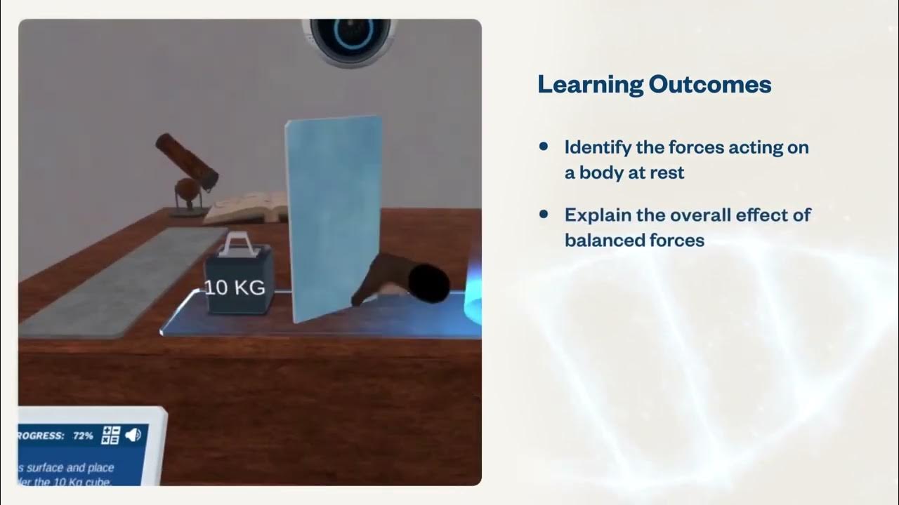 Newton's First Law of Motion: Balanced and unbalanced forces | Virtual ...