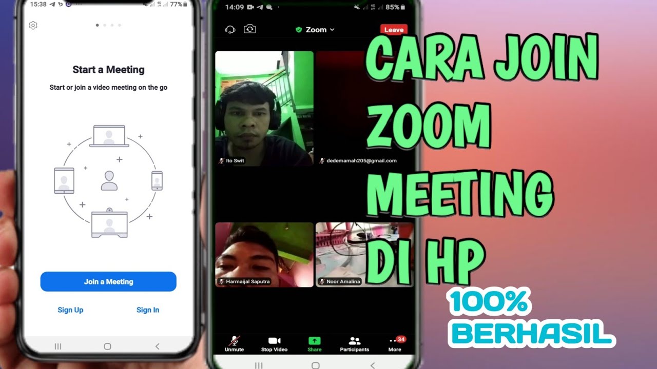 CARA JOIN ZOOM MEETING DI HP|GABUNG ZOOM MEETING DI HP| - YouTube