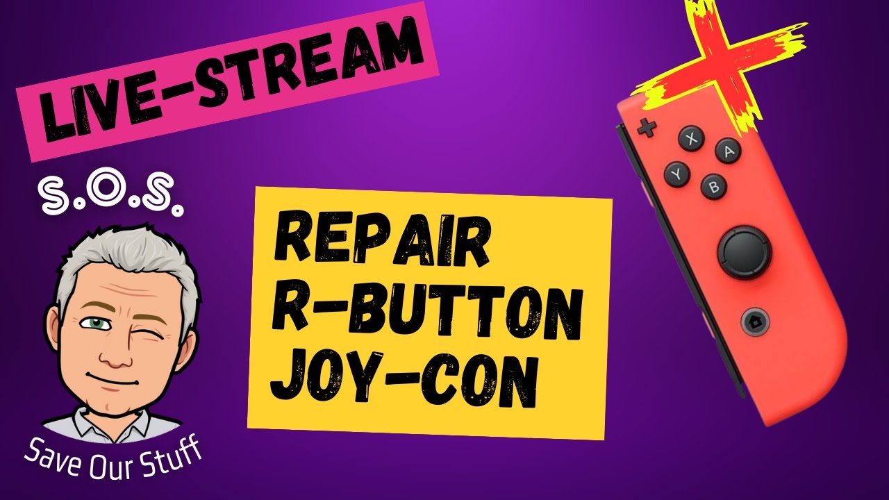 Live Repair R-Button Joy-Con Nintendo Switch - YouTube