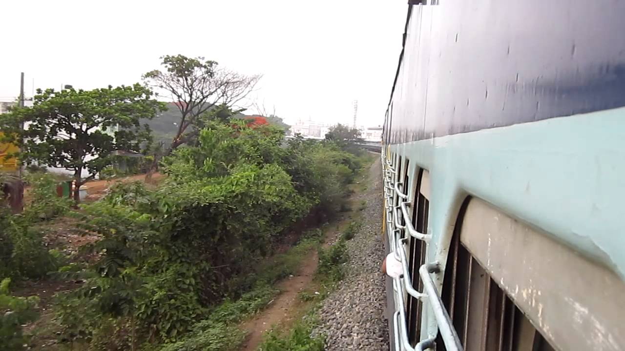Departing Shimoga town and crossing the Tunga River... - YouTube
