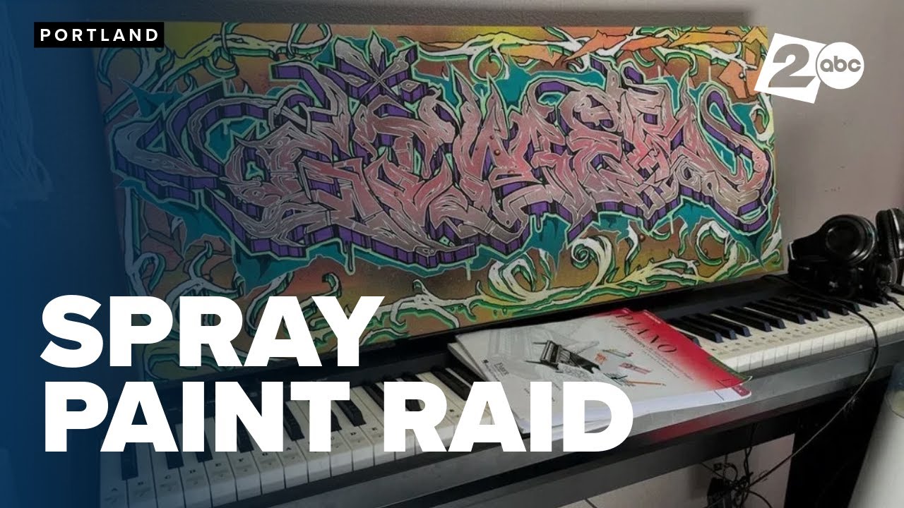 Police raid Portland's king of graffiti after viral YouTube video - YouTube