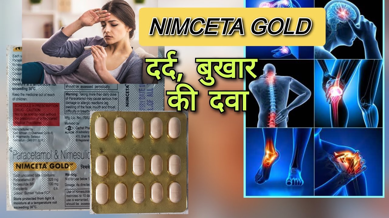 Nimceta Gold दर्द, बुखार की दवा Nimesulide and paracetamol tablet uses ...