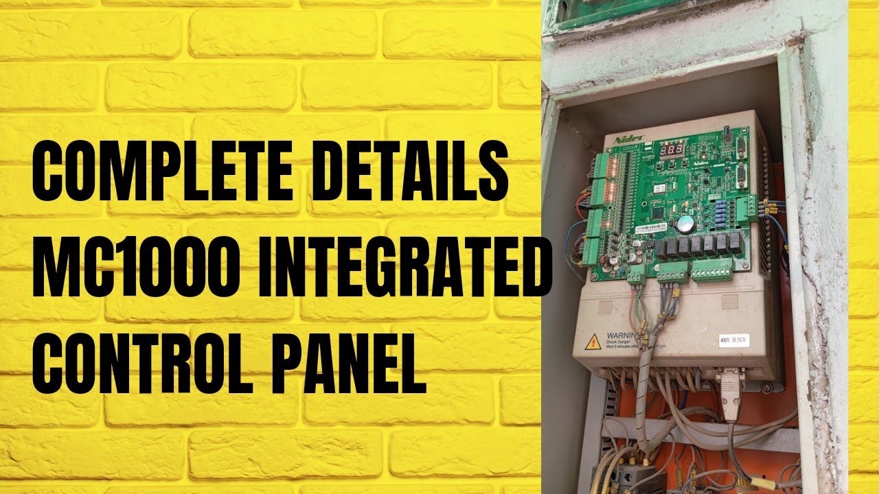 Mc1000 nidec elevator integrated control panel complete details in this video - YouTube
