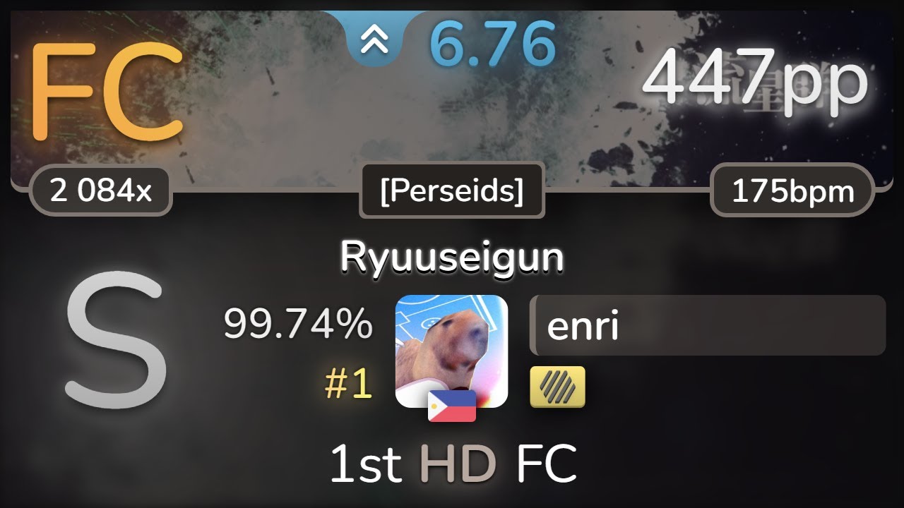 enri | Camellia - Ryuuseigun [Perseids] +HD 99.74% FC #1 | 447pp - osu ...