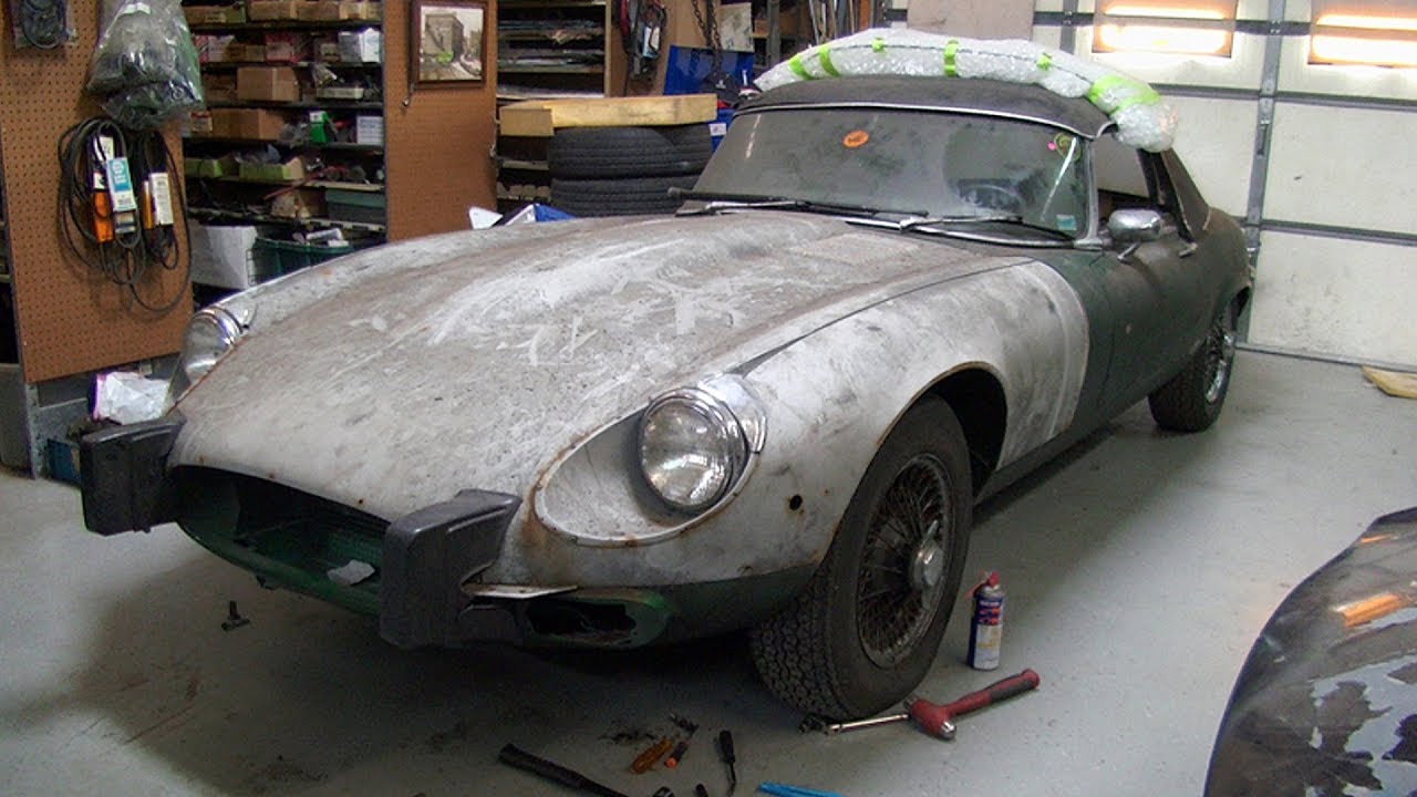 1974 Jaguar XKE V12 E-Type Restoration Project - YouTube