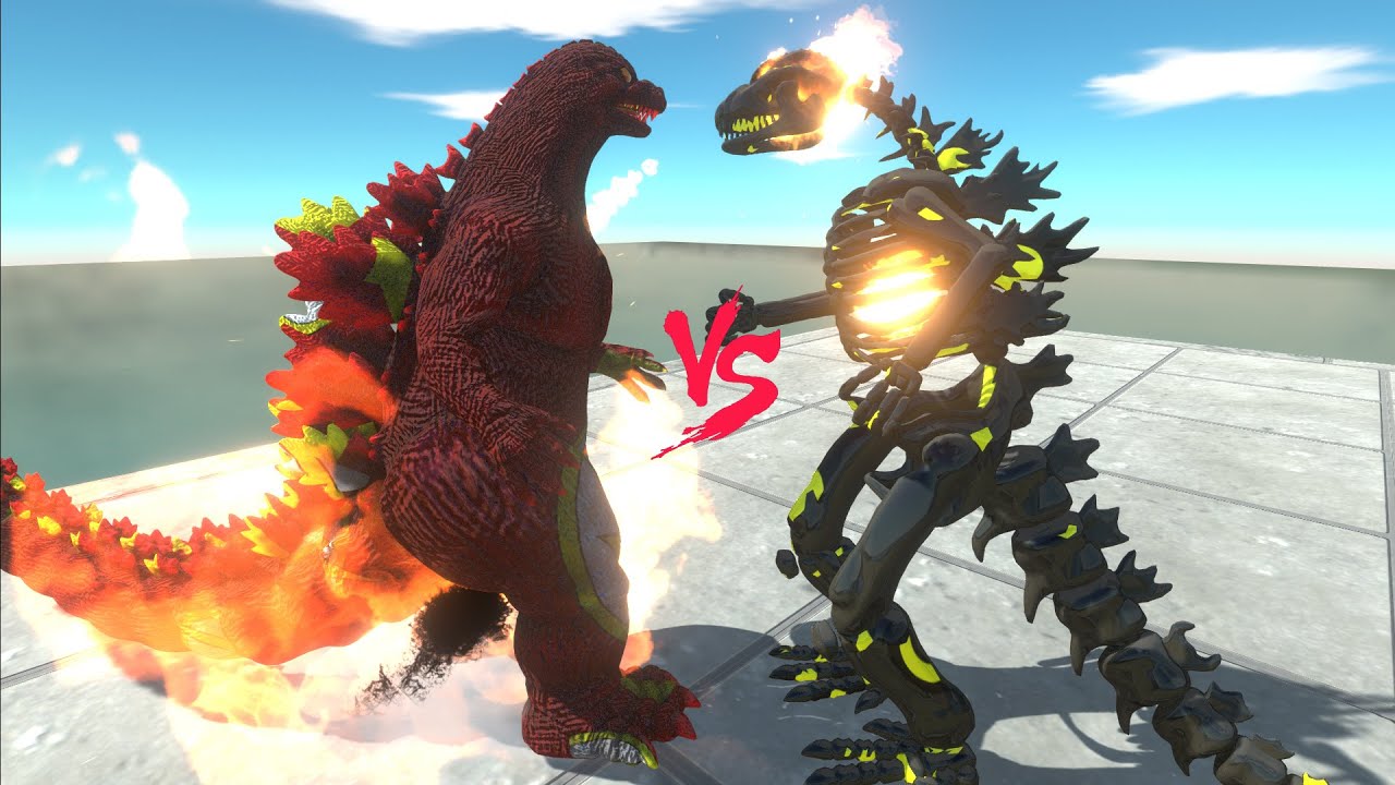 HEISEI GODZILLA T -REX FLASH VS GODZILLA SKELETON SPINO BATMAN - Animal ...