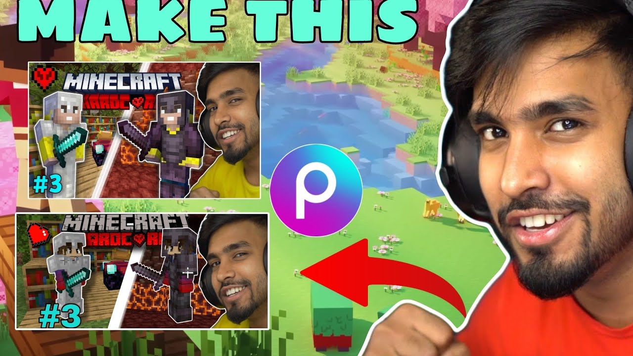 Minecraft Thumbnail Tutorial! 🤩 How To Make Minecraft Thumbnail In ...